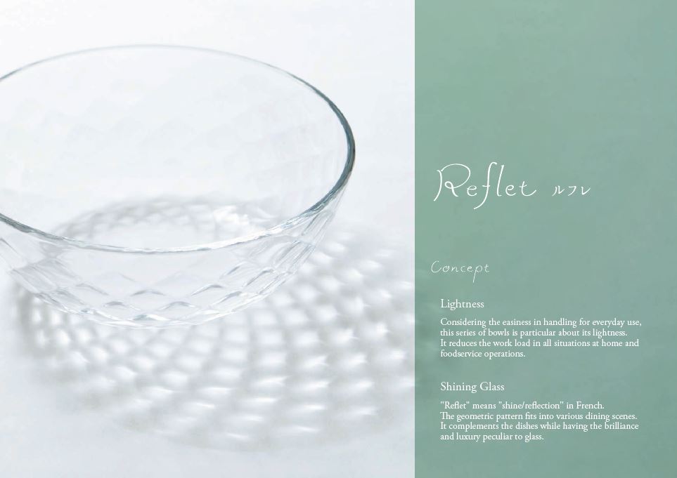 Design Concept of Reflet | TOYO-SASAKI GLASS JAPAN